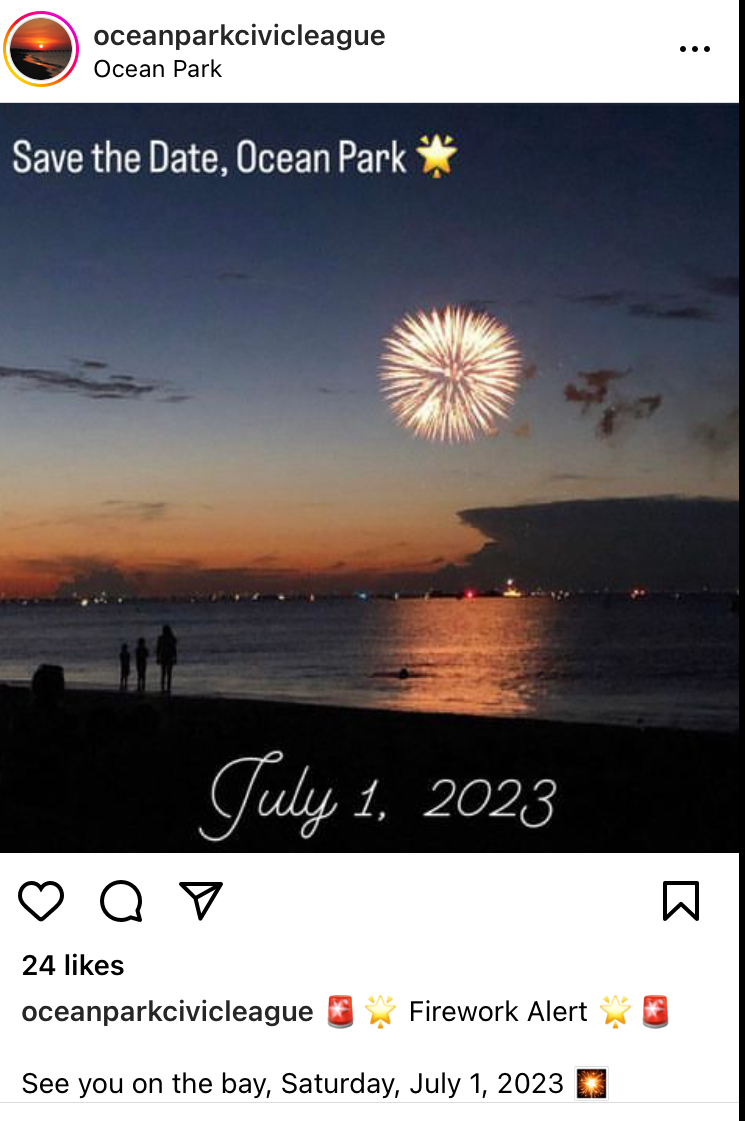 Why Are the Fireworks on the 1st of July this year? – Ocean Park Civic ...
