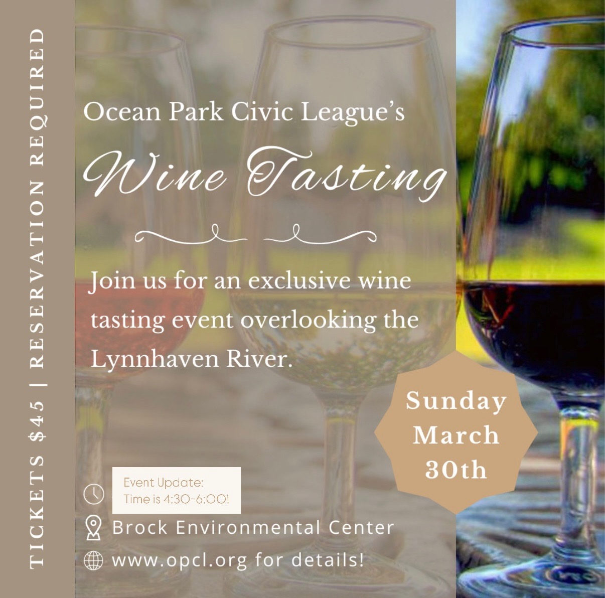 Our event is sold out! Ocean Park Wine Tasting!👀(Tickets not available ...